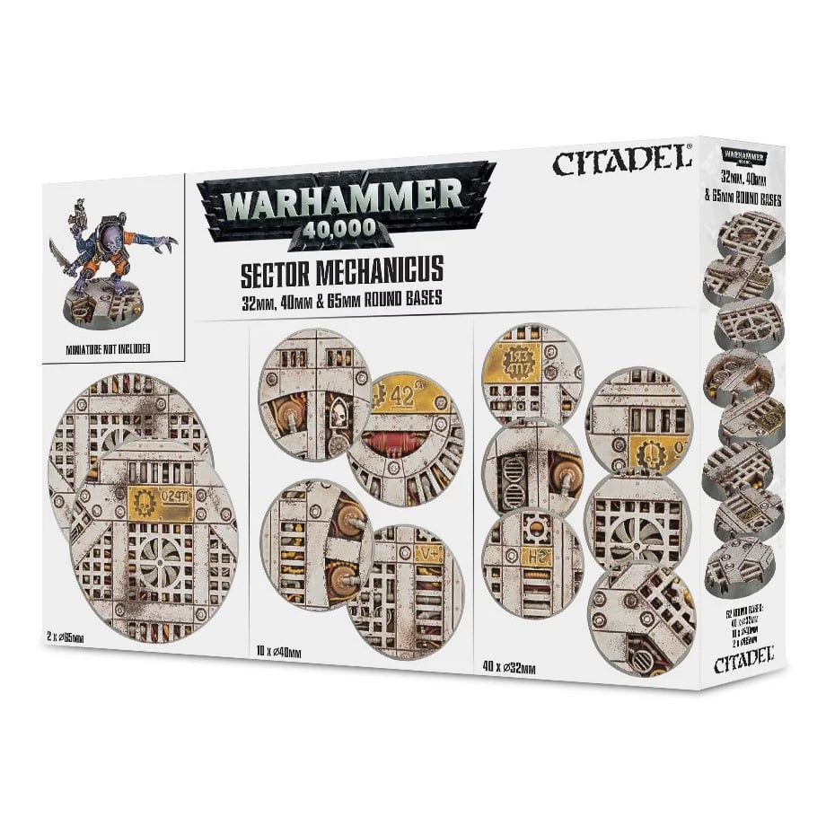 SECTOR MECHANICUS 32MM,40MM&65MM ROUND BASES