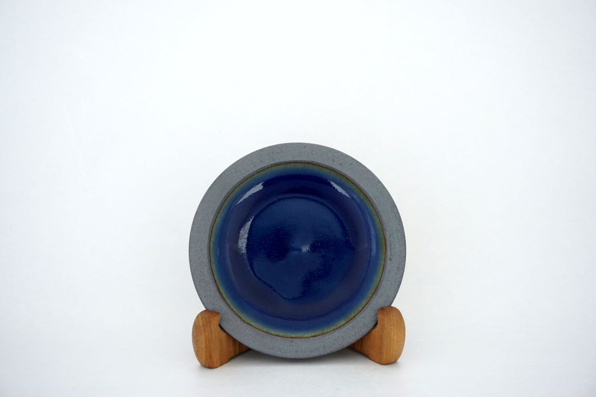 縁鉄砂呉須釉皿(3.5寸/約10.5㎝)呉須・縁鉄 (03) | 出西窯 縁鉄砂呉須釉皿(3.5寸/約10.5㎝)呉須・縁鉄 (03) | 出西窯