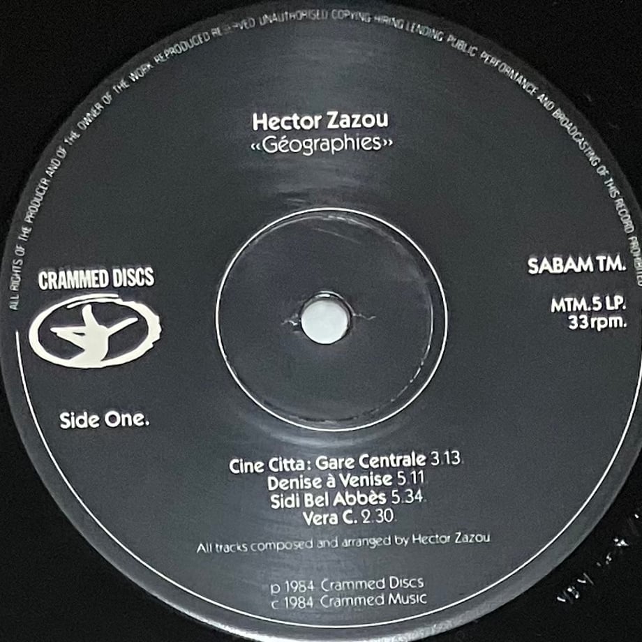 Hector Zazou - Geographies [LP][Crammed Discs]