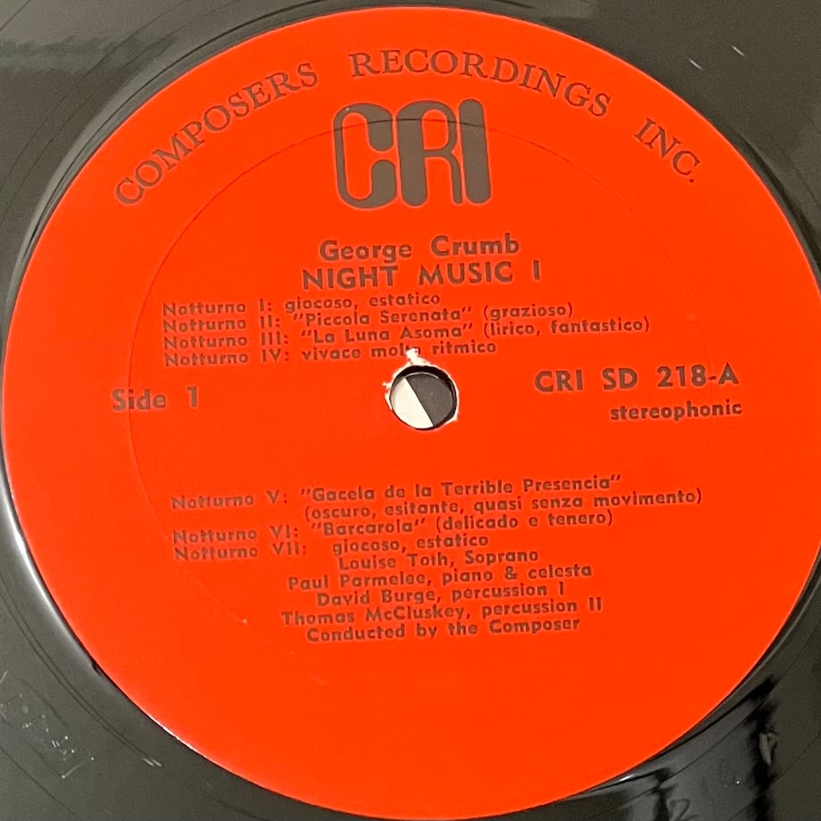 George Crumb / Robert Erickson - Night Music I ...