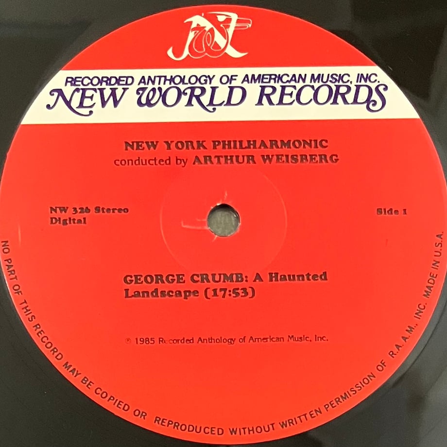 George Crumb, Arthur Weisberg / William Schuman...
