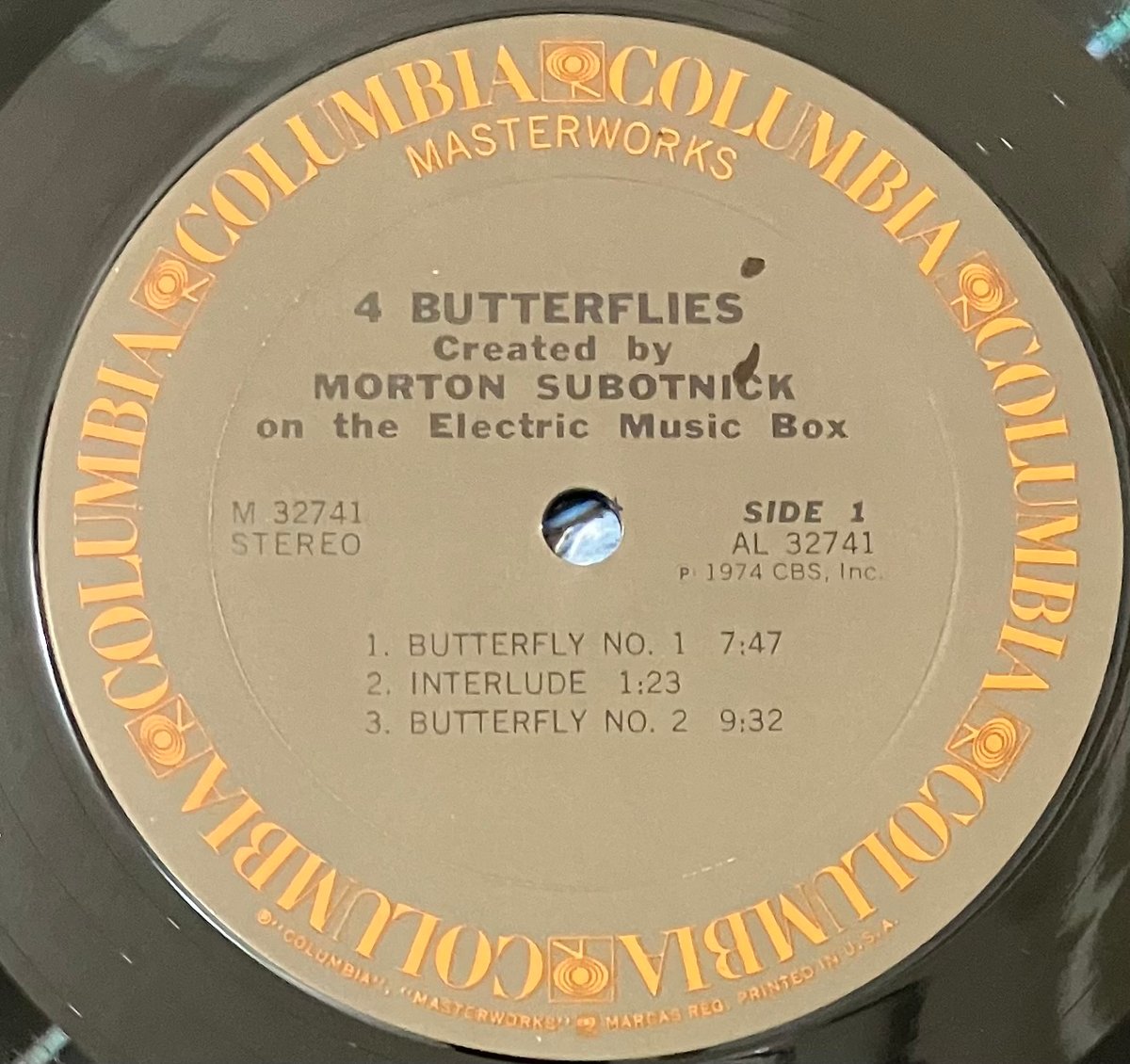Morton Subotnick - 4 Butterflies [LP][Columbia ...