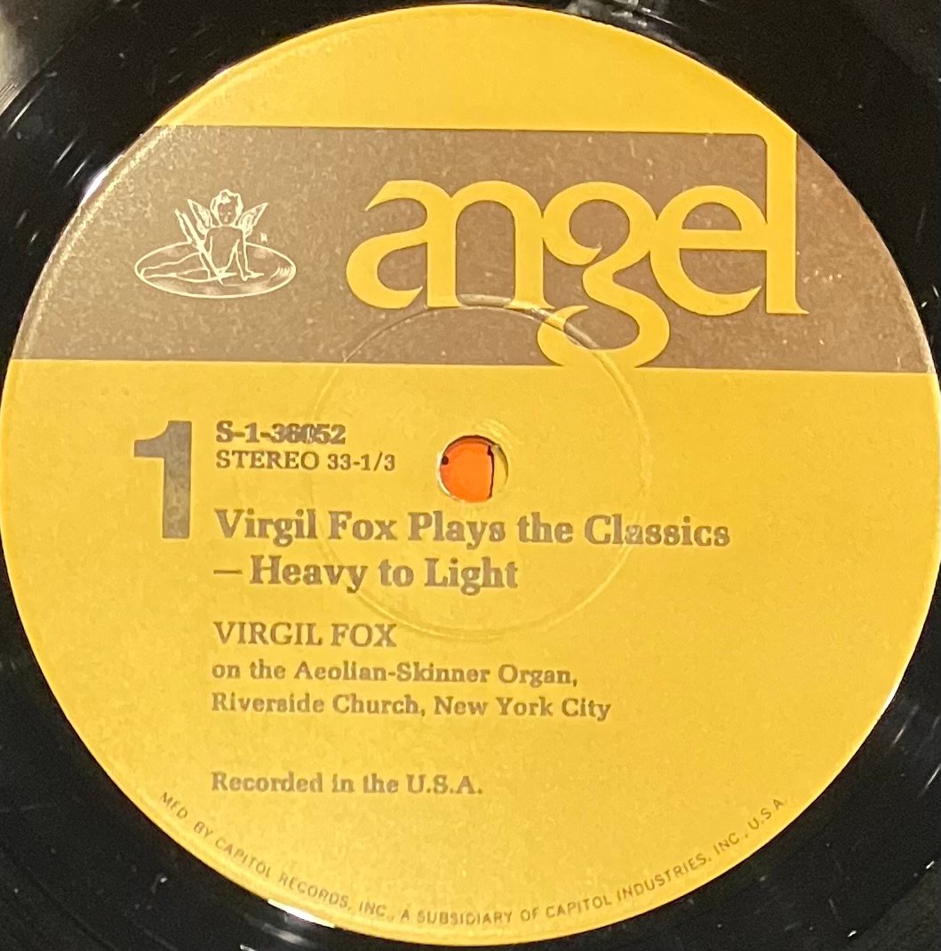 Virgil Fox - Virgil Fox Plays The Classics [LP]...