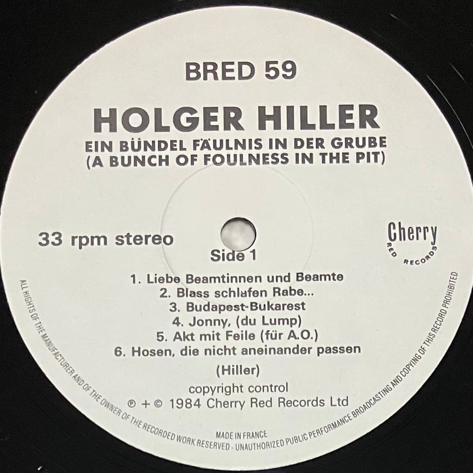 Holger Hiller - Ein Bundel Faulnis In Der Grube...