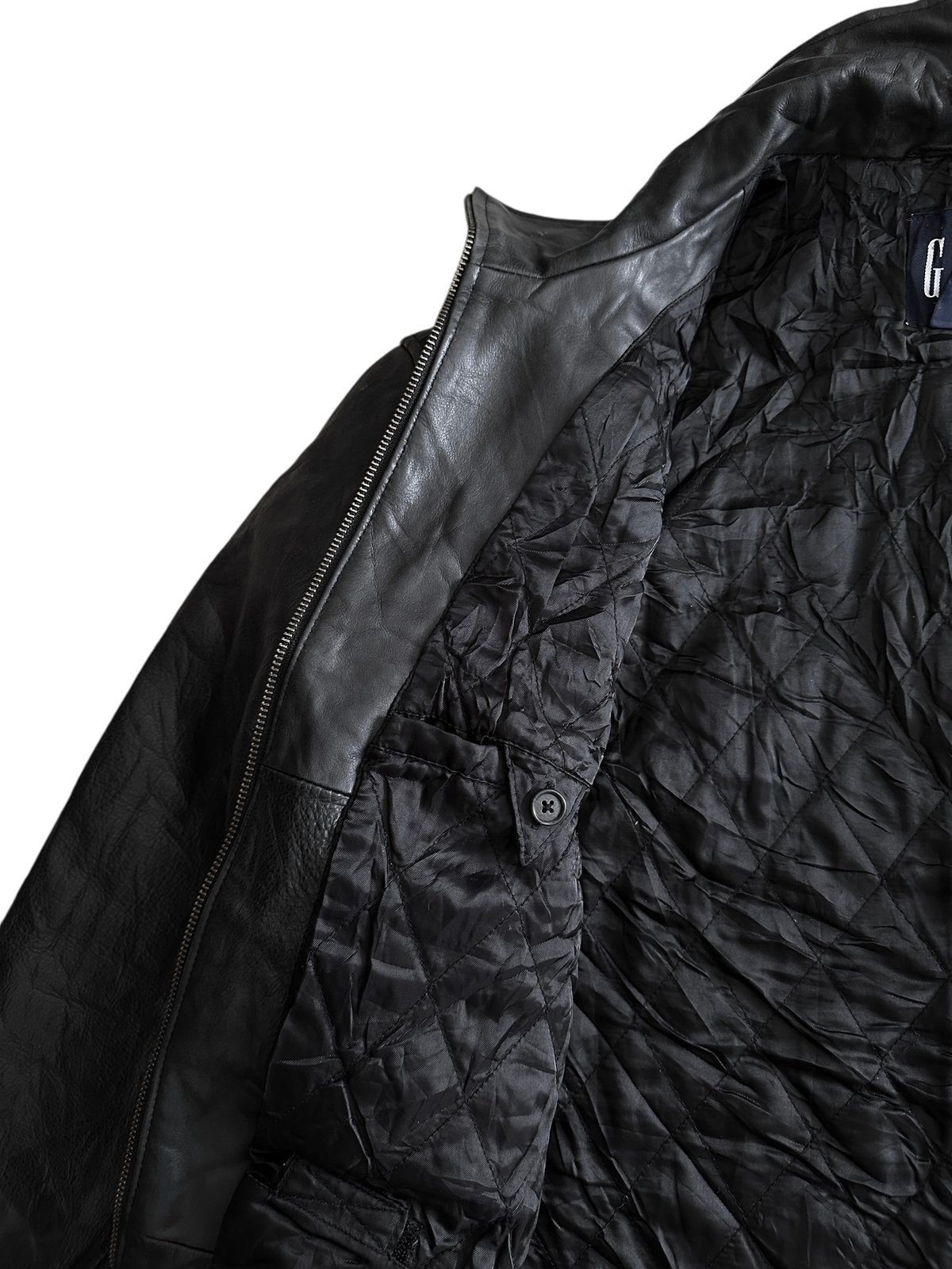 HI-NECK LEATHER JKT by GAP | instantbootleg store HI-NECK LEATHER JKT by GAP | instantbootleg store