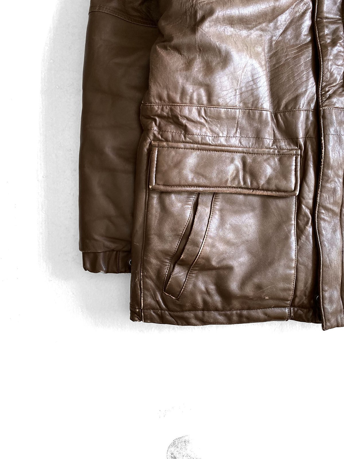 Eddie Bauer Leather Down JKT BROWN | instantboo Eddie Bauer Leather Down JKT BROWN | instantboo