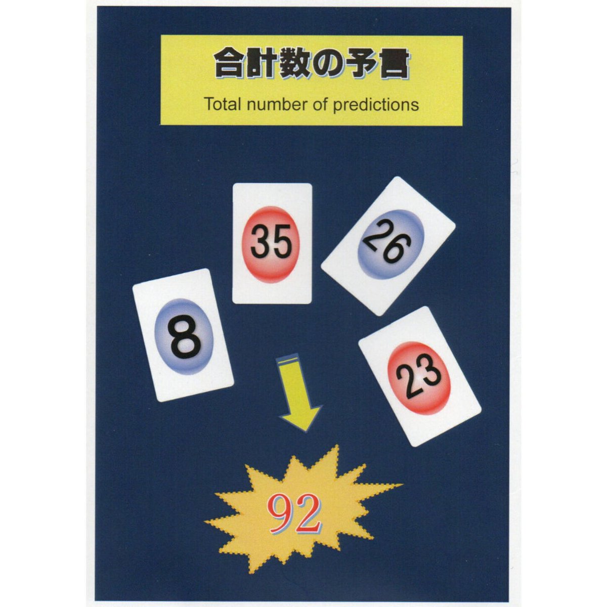 合計数の予言 *800 | Foresight Magic STORE
