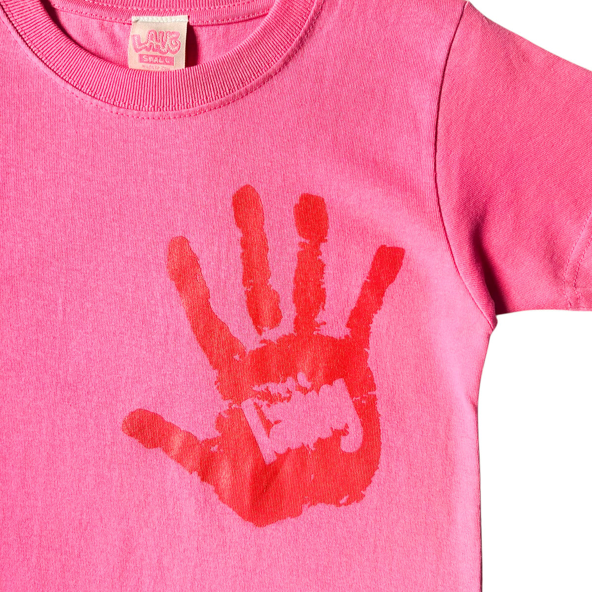 LAUG YOKOZUNA HAND BABY TEE PINK | LAUG