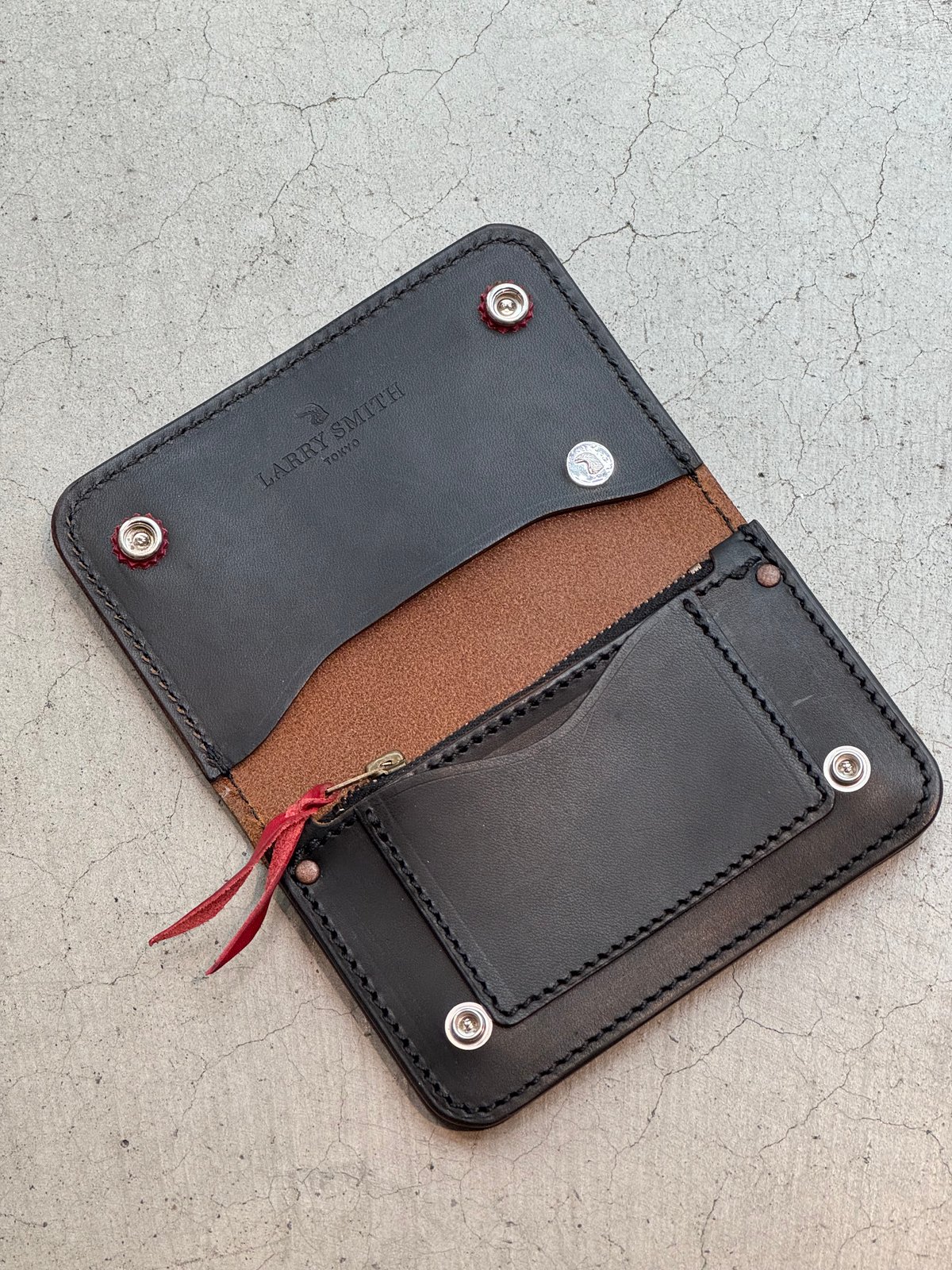 LARRY SMITH SHELL CONCHA CUSTOM TRUCKERS WALLE...