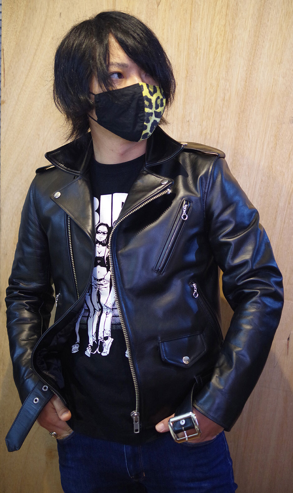 LEATHER JACKET "Howling At The Moon" | R-birth