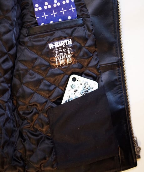 LEATHER JACKET "Howling At The Moon" | R-birth