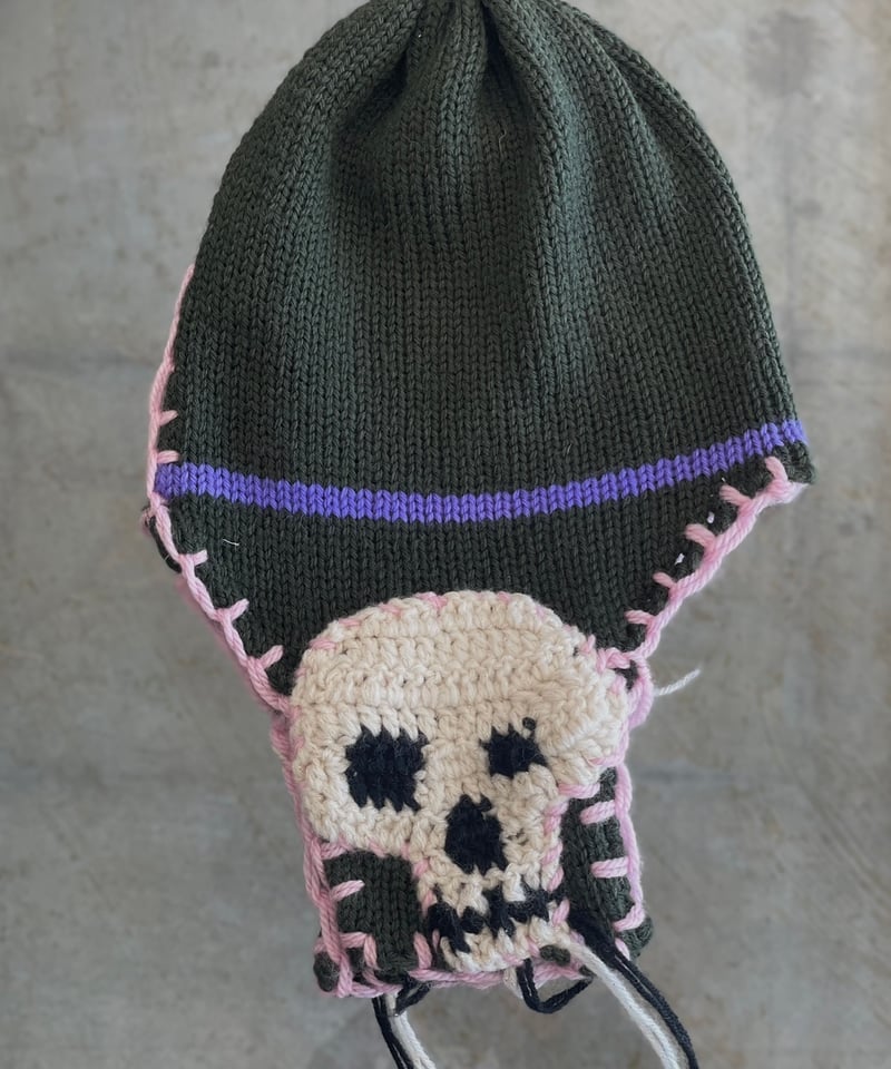 yushokobayashi / Aco knit hat skull | I/O PORT yushokobayashi / Aco knit hat skull | I/O PORT