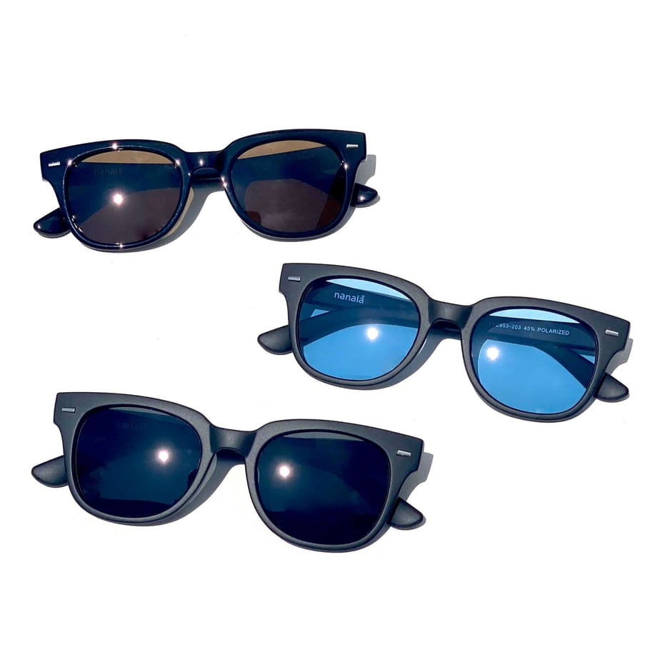 nanala限定品【6colors】偏光ウェリントンフレームサングラス/UV99%cut/La...