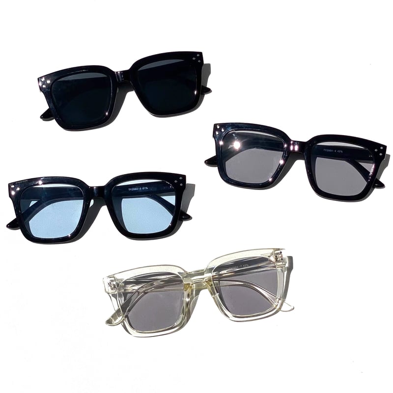 7colors】ワイドスクエアサングラス/UV99%cut/Ladies'・Men's < 7colors】ワイドスクエアサングラス/UV99%cut/Ladies'・Men's <