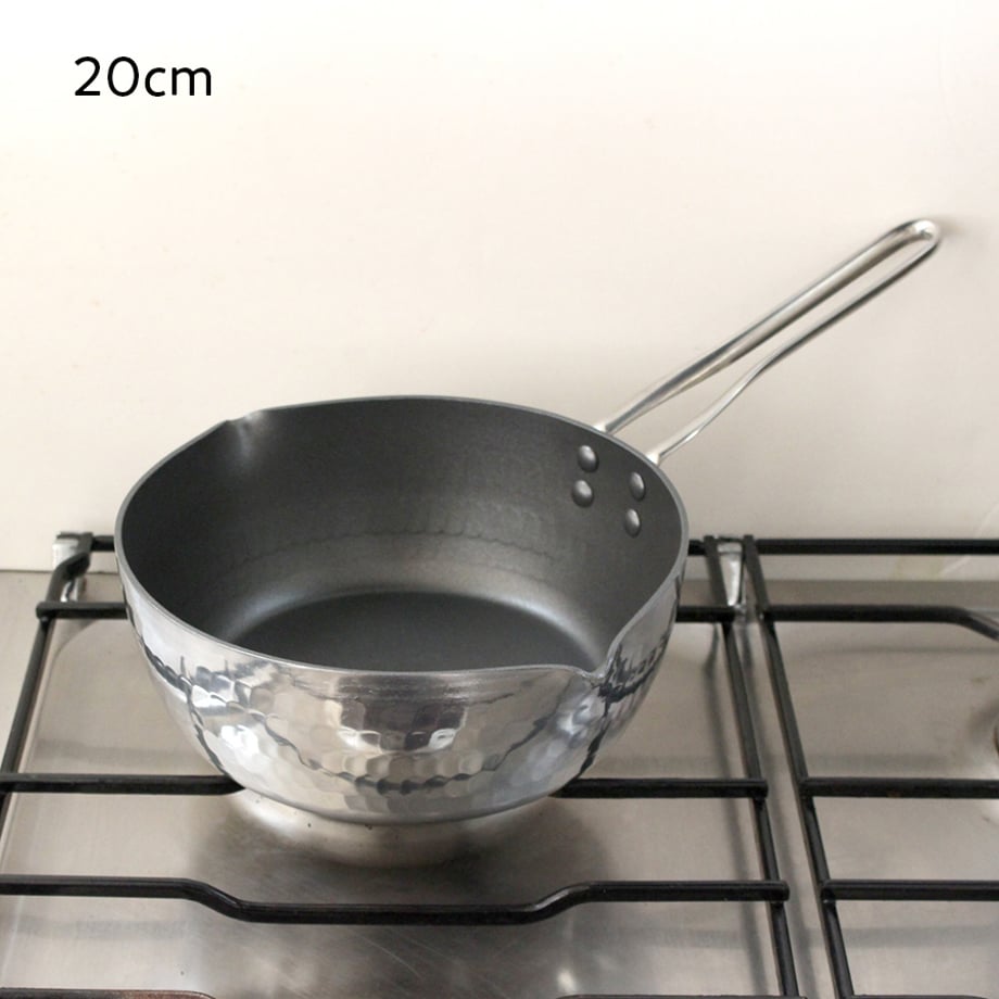 厚板 IH アルミテフロン雪平鍋 20cm TKG | だいどこ道具ツチキリ