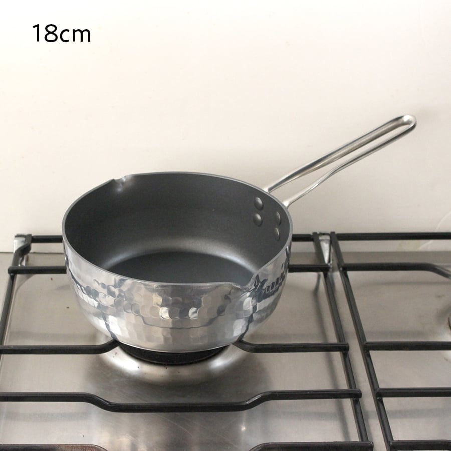 厚板 IH アルミテフロン雪平鍋 16cm/18cm TKG | だいどこ道具ツチキリ