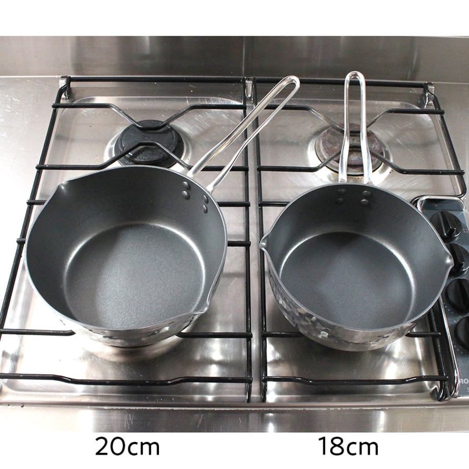 厚板 IH アルミテフロン雪平鍋 20cm TKG | だいどこ道具ツチキリ