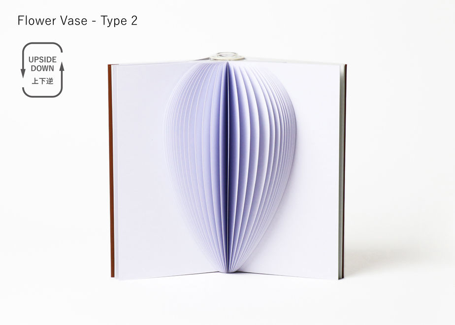 紙の花瓶 『Flowery Tale』 Original Edition 02 ブラウン D-...