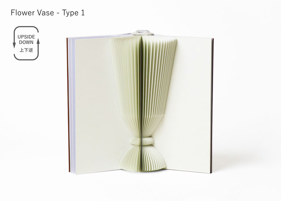 紙の花瓶 『Flowery Tale』 Original Edition 02 ブラウン D-...