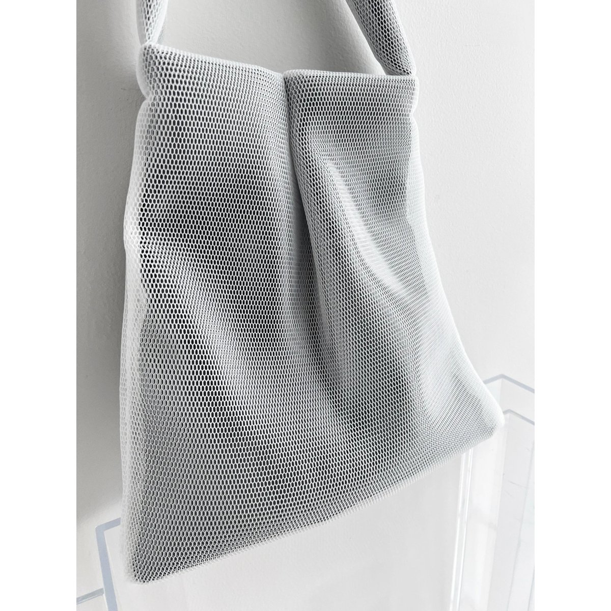 mini TOTE Mesh Grey, White, Black #1264MEGY, M...
