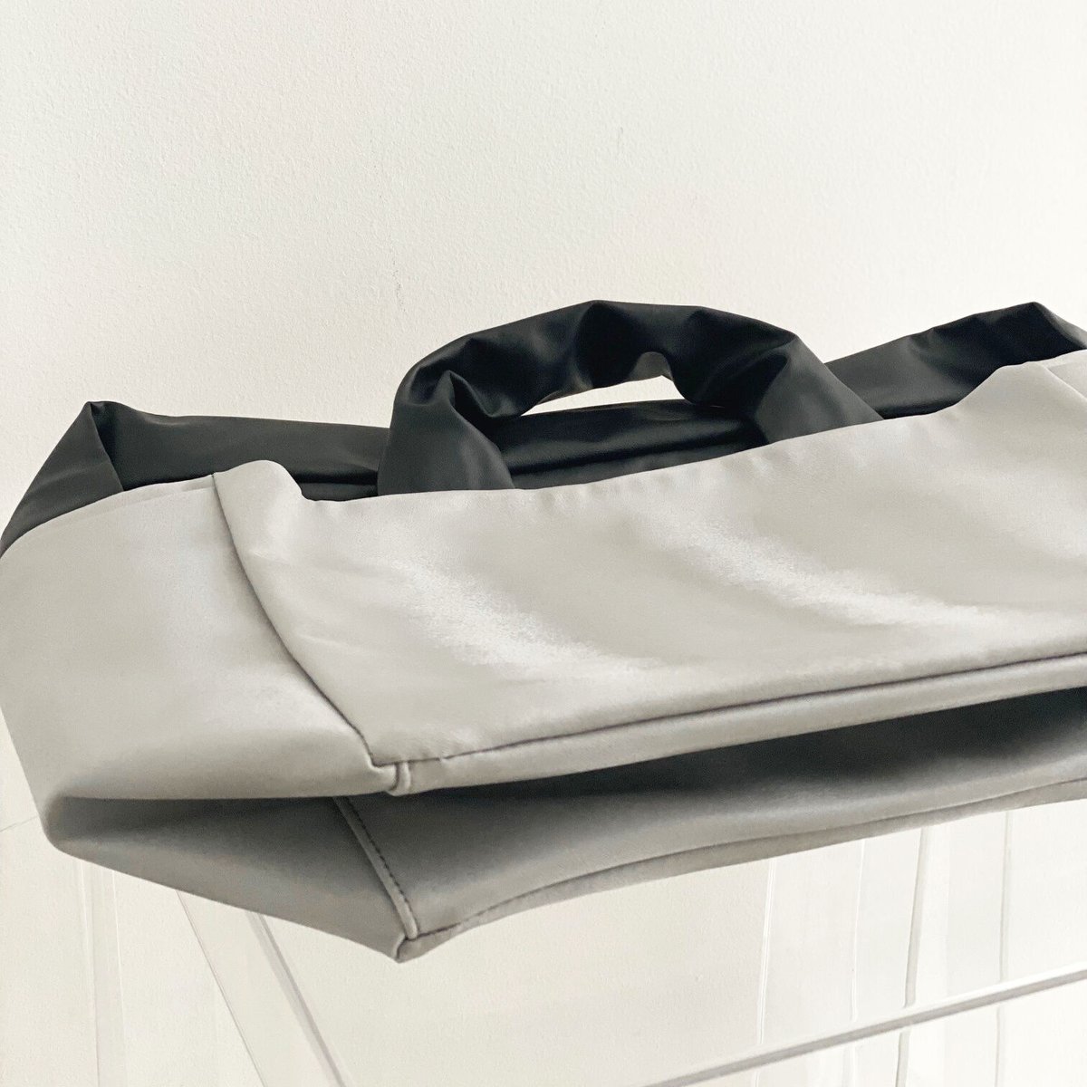 s bag 2way W Silver #1262SVB | acrylic