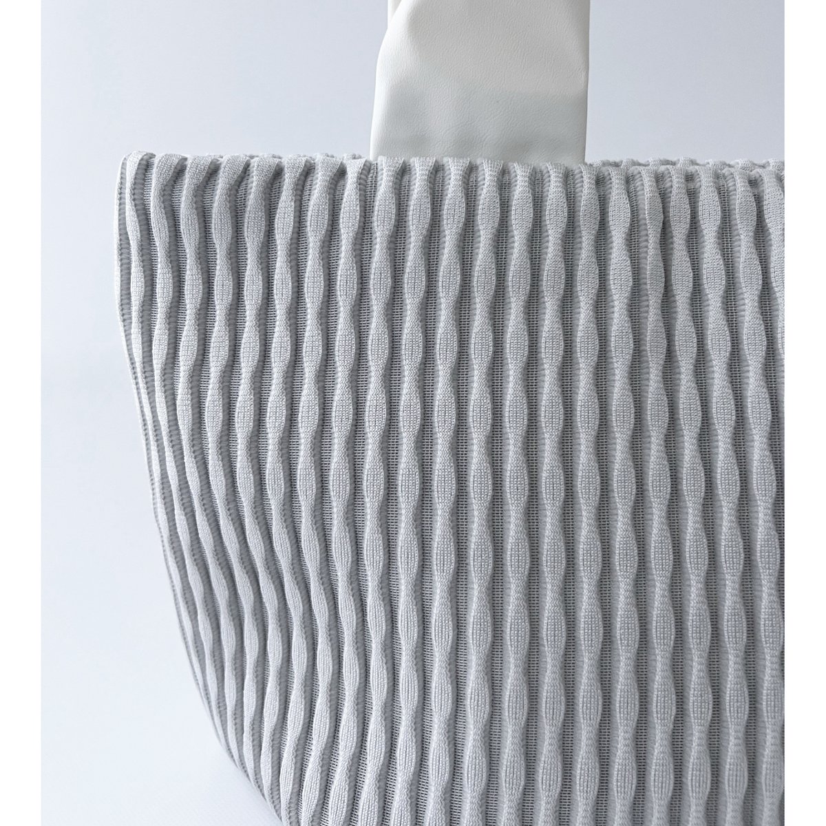 Hand Bag 2way WAVE Light Grey/B,W, Dark Grey, B...