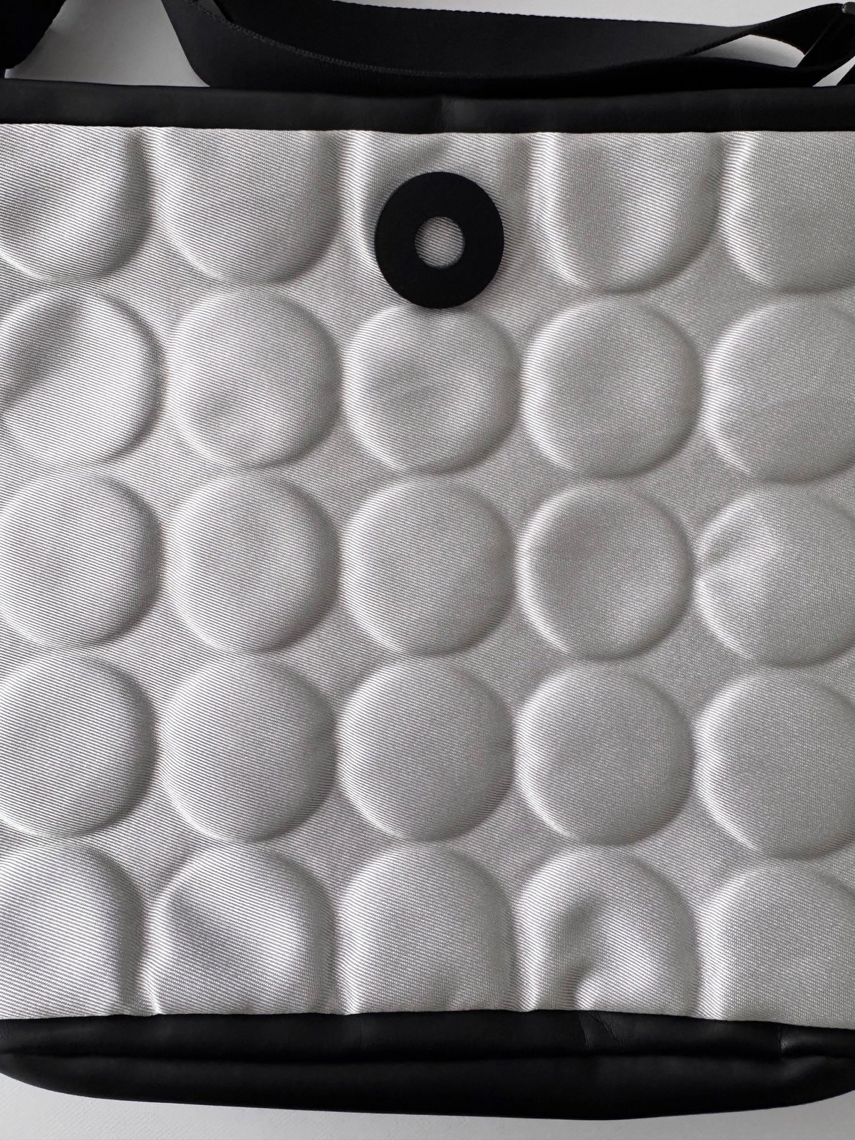 Pocket shoulder SD DOT Emboss 2 Silver-B #703D...