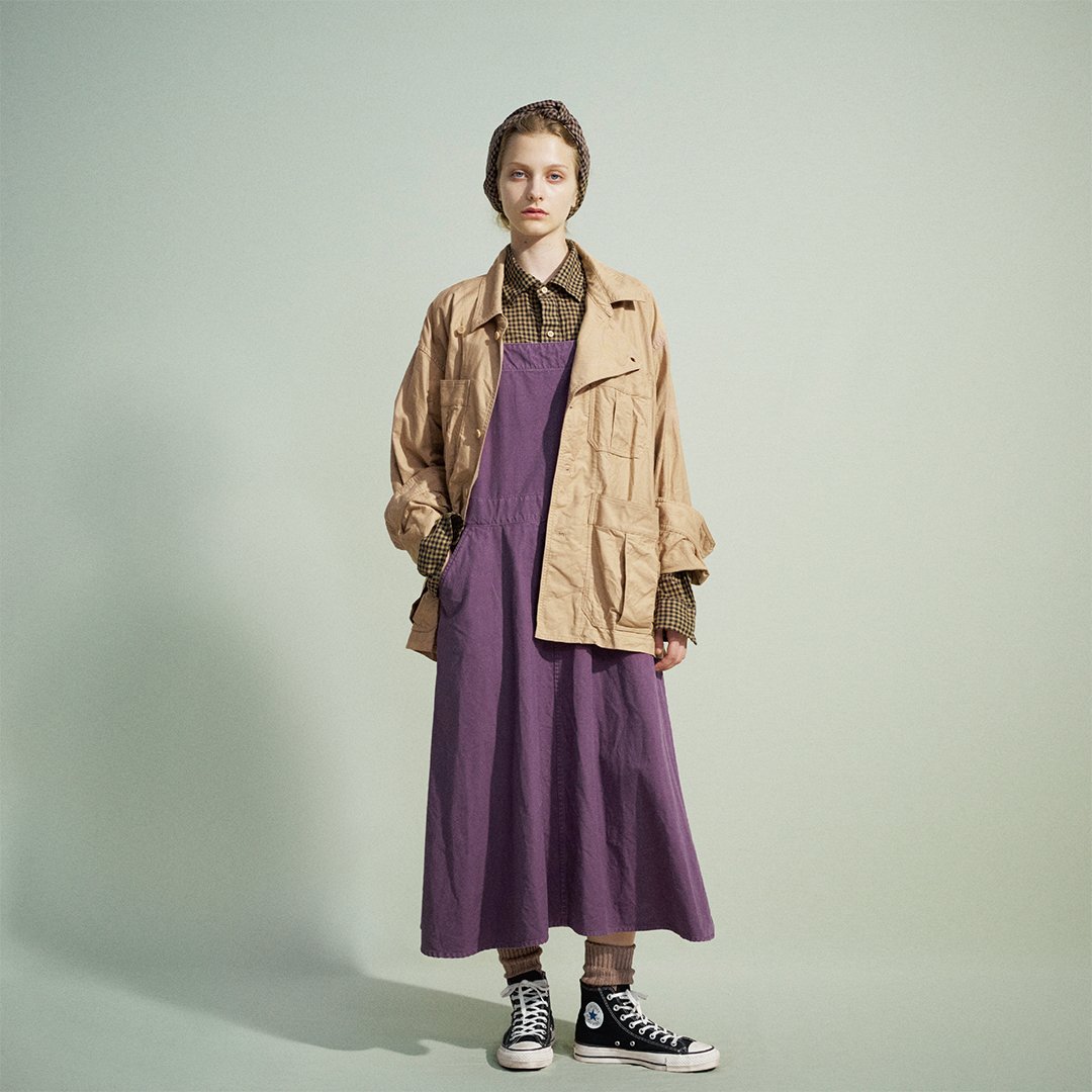 Darker Gingham Plaid Cotton*Linen Cloth / Hem S...