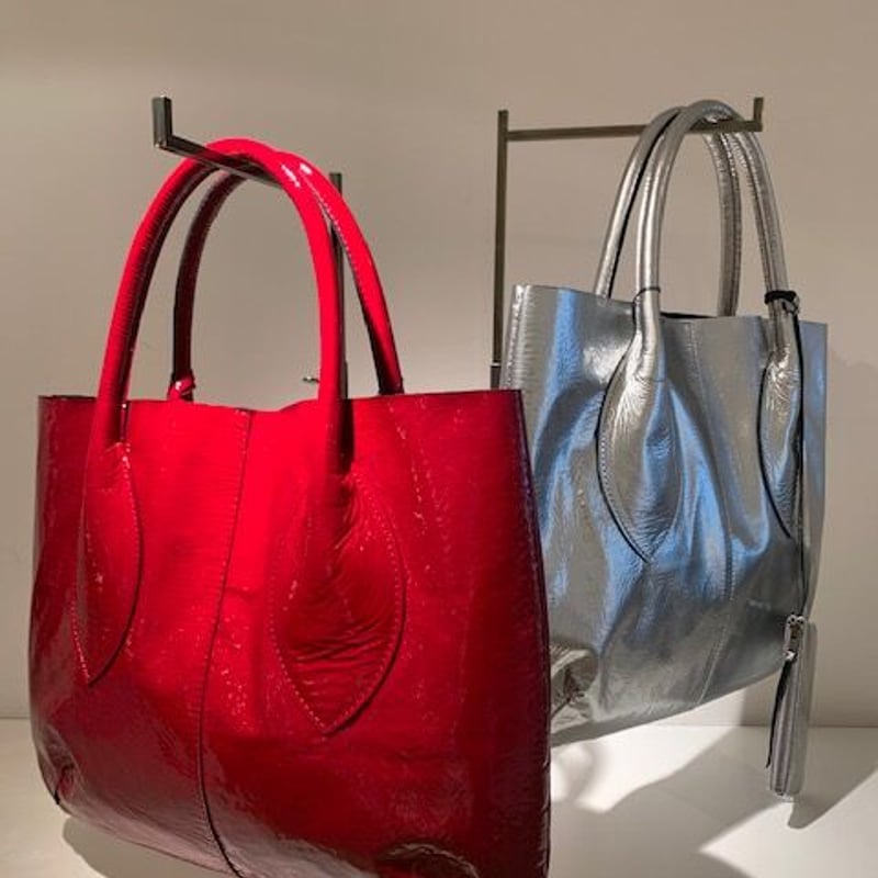 エナメルトートバッグ(Silver) | GINZA DAIKOKUYA エナメルトートバッグ(Silver) | GINZA DAIKOKUYA
