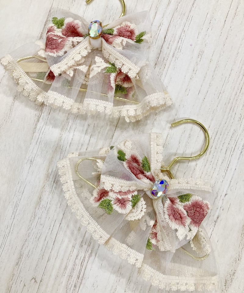 即納】再入荷♪*フラワーオーガンジーつけ襟* G0325 select 即納】再入荷♪*フラワーオーガンジーつけ襟* G0325 select