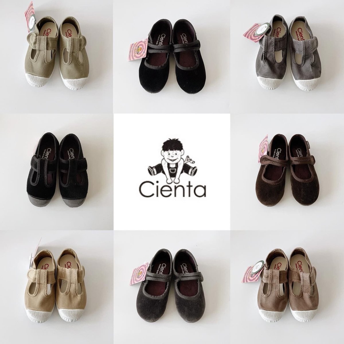 ☆Cienta / T-STRAP SHOES - GRIS ムラ染め | calme closet