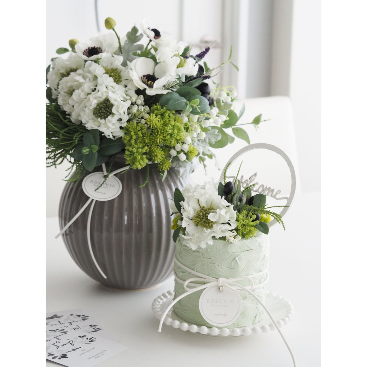 Spring2021’Flower Bougue ベース付き【完成品】 | ROSE'RIE