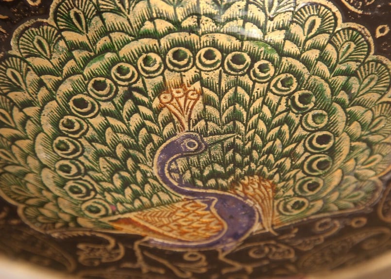 レトロ/真鍮/絵皿/金属製/インド/黒/彫刻/飾り皿/皿/模様 レトロ/真鍮/絵皿/金属製/インド/黒/彫刻/飾り皿/皿/模様