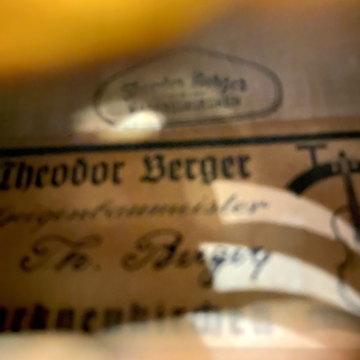 【バイオリン】Fine German Violin by Theodor BERGER 196...