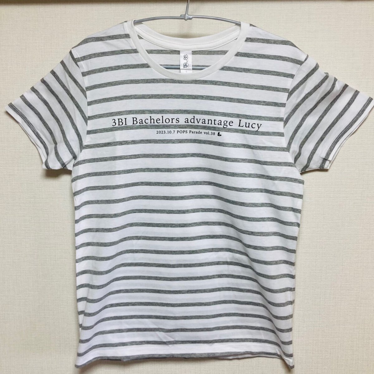 POPS Parade vol.38 イベント記念Tシャツ（ホワイト × ヘザーグレー／ボーダ...
