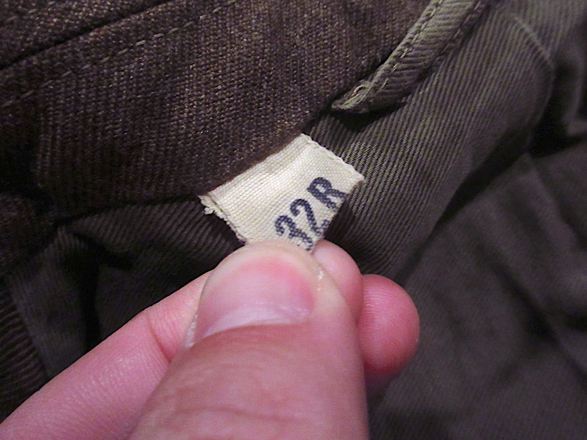 ビンテージ40's U.S.ARMYハンドペイント入りアイクジャケットsize 32R 250...