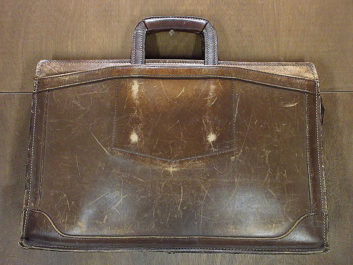ビンテージ70's○pegasusレザーブリーフケース茶○231201i4-bag ビンテージ70's○pegasusレザーブリーフケース茶○231201i4-bag
