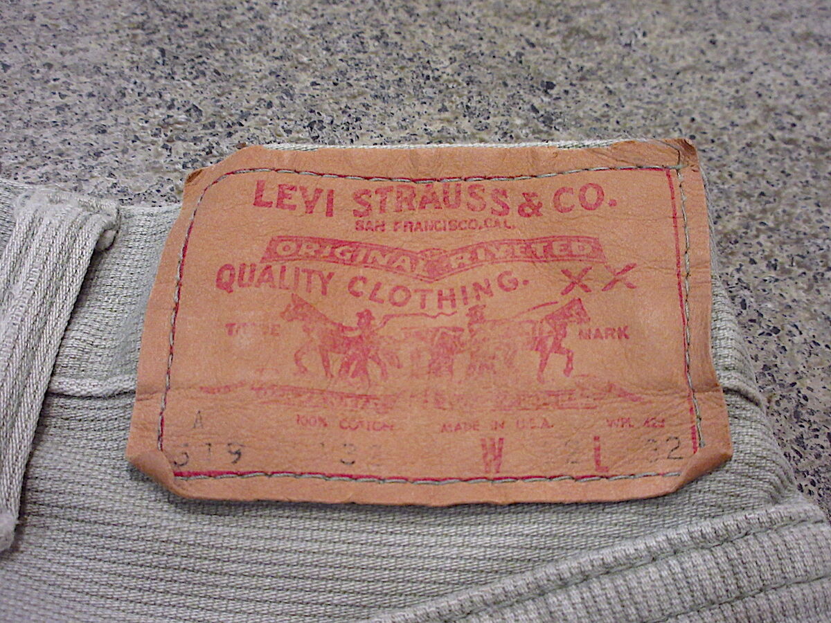 ビンテージ60's○Levi's 519ピケBIG Eグレー実寸W81cm○220420i5- ビンテージ60's○Levi's 519ピケBIG Eグレー実寸W81cm○220420i5-