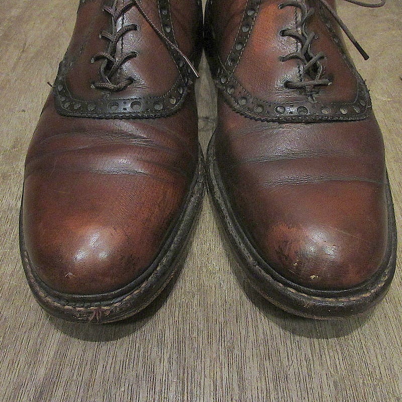 ビンテージ70's○Church's外羽根式サドルシューズ茶size 9 1/2 C ビンテージ70's○Church's外羽根式サドルシューズ茶size 9 1/2 C