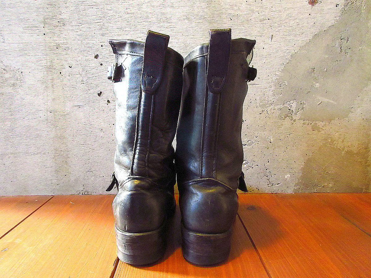 ビンテージ90's2000's○CHIPPEWAエンジニアブーツ黒size 7 1/2 E ビンテージ90's2000's○CHIPPEWAエンジニアブーツ黒size 7 1/2 E