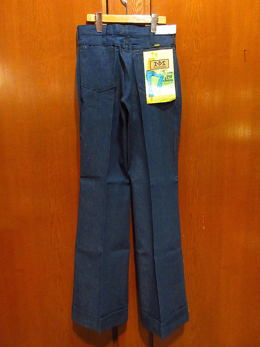 ビンテージ70's○DEADSTOCK MAVERICKデニムフレアパンツ表記W29 ビンテージ70's○DEADSTOCK MAVERICKデニムフレアパンツ表記W29