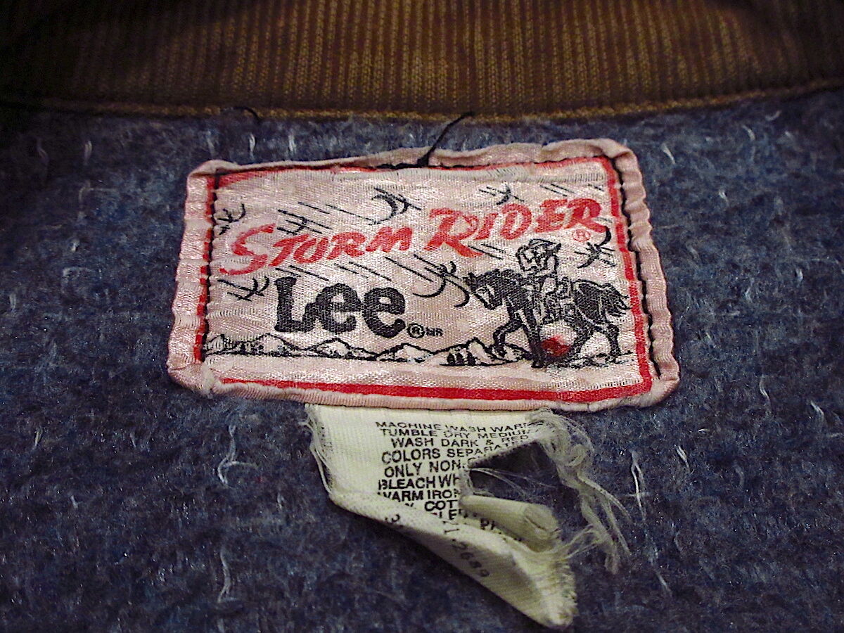 ビンテージ80's○Lee STORM RIDER裏地ブランケットデニム ビンテージ80's○Lee STORM RIDER裏地ブランケットデニム