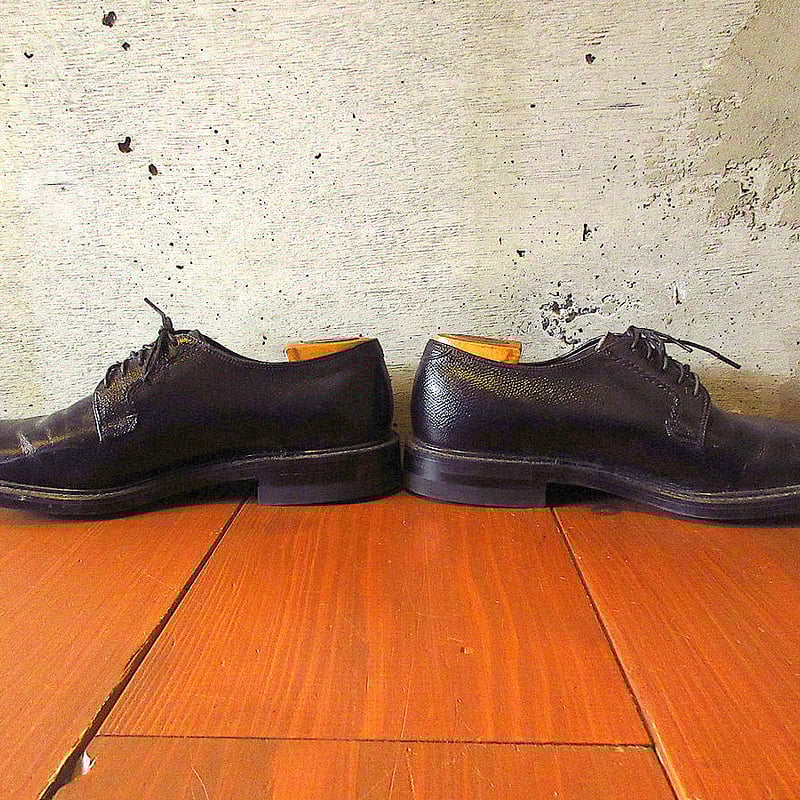 ビンテージ80's○Searsプレーントゥシューズ黒size 9 1/2 D ビンテージ80's○Searsプレーントゥシューズ黒size 9 1/2 D