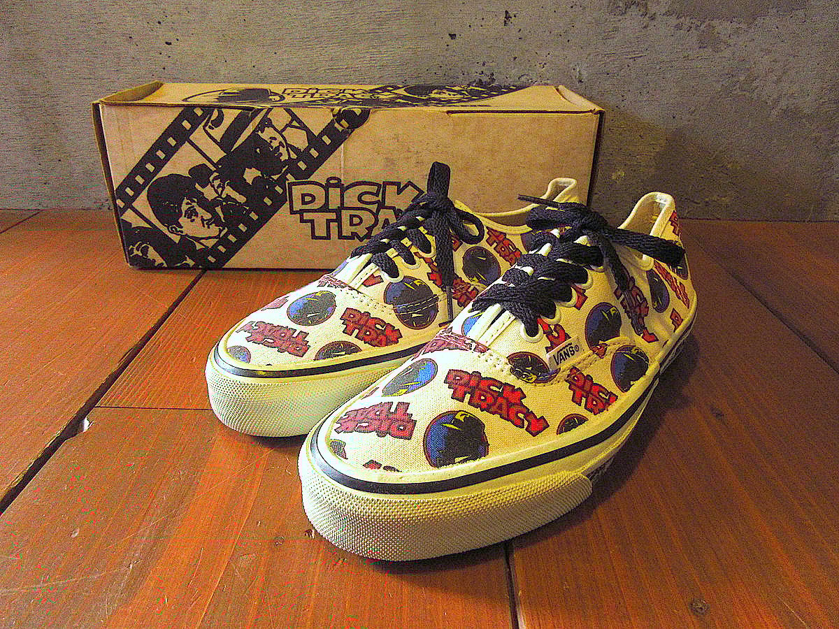 ビンテージ80's○DEADSTOCK VANS DICK TRACYオーセンティックsize ビンテージ80's○DEADSTOCK VANS DICK TRACYオーセンティックsize