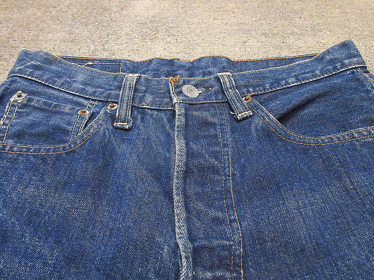 ビンテージ60's○Levi's 501 BIG Eデニムカットオフショーツ実寸 ビンテージ60's○Levi's 501 BIG Eデニムカットオフショーツ実寸
