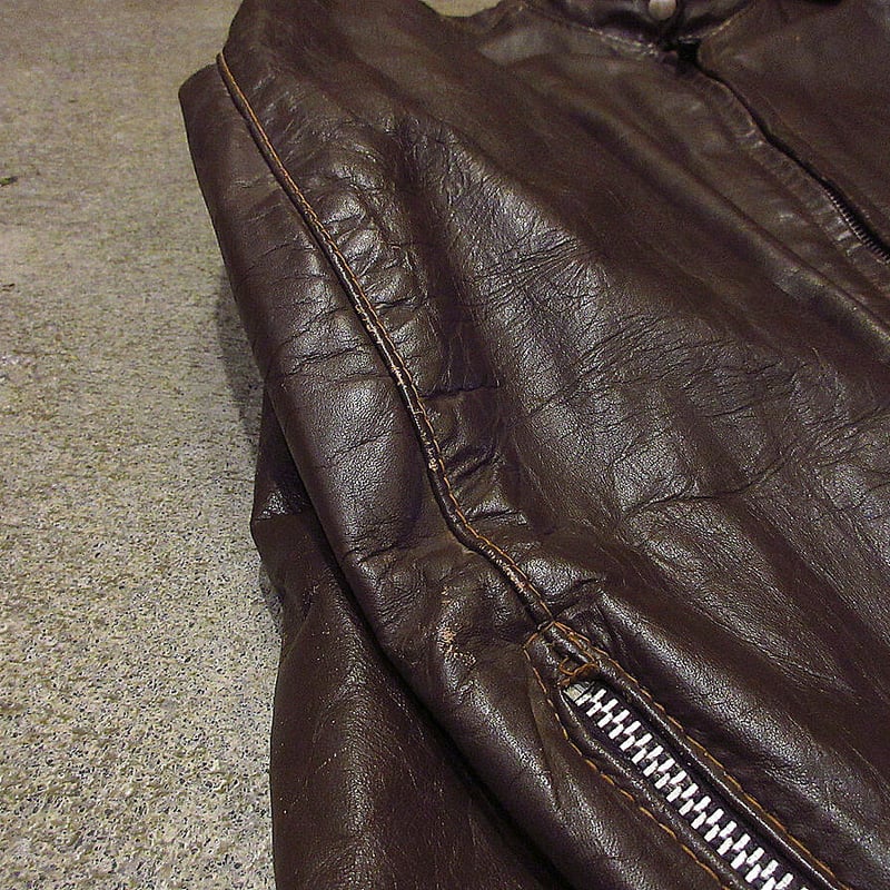 ビンテージ60's70's○BROOKSレディースシングルライダース ビンテージ60's70's○BROOKSレディースシングルライダース