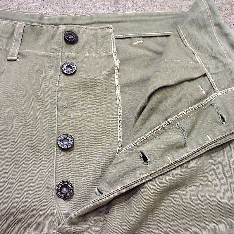 ビンテージ40's○USMC P-41 HBTトラウザーズ実寸W85cm○220413i6 ビンテージ40's○USMC P-41 HBTトラウザーズ実寸W85cm○220413i6