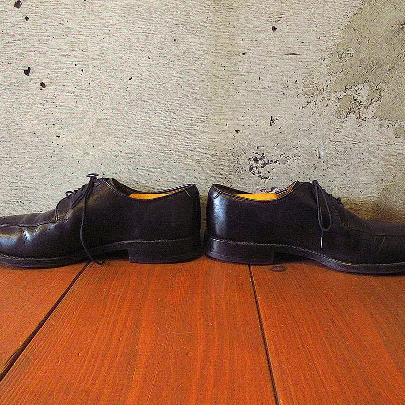 ビンテージ○Allen Edmonds Uチップシューズ黒size 8E○240302k4 ビンテージ○Allen Edmonds Uチップシューズ黒size 8E○240302k4