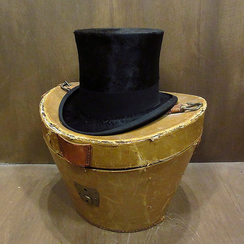 ビンテージ~1900's○箱付き McCUE BROS. AND DRUMMOND トップハッ ビンテージ~1900's○箱付き McCUE BROS. AND DRUMMOND トップハッ