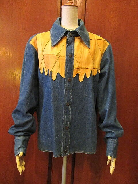 ビンテージ70's○Antonio Guiseppeバッグスバニーレザー×デニム ビンテージ70's○Antonio Guiseppeバッグスバニーレザー×デニム